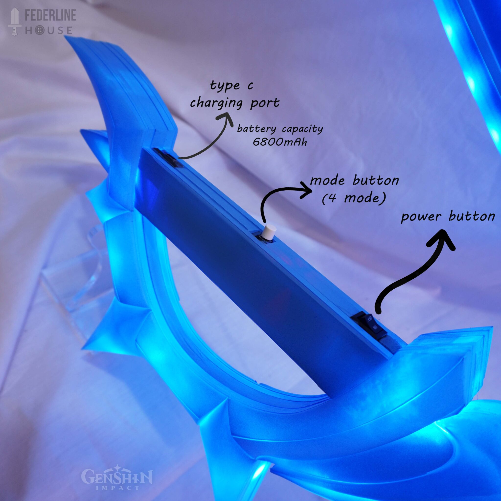 Genshin Impact Childe Dual Dagger LED
