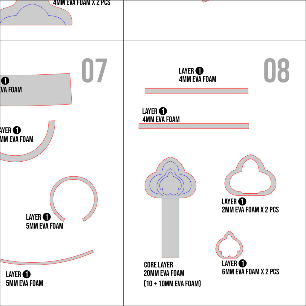 Prop Pattern: Rumi Sword from Kpop Demon Hunters – Digital Blueprint ...